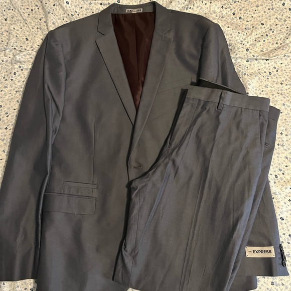 Suits & Blazers | Mens Gray Express Suit | Poshmark
